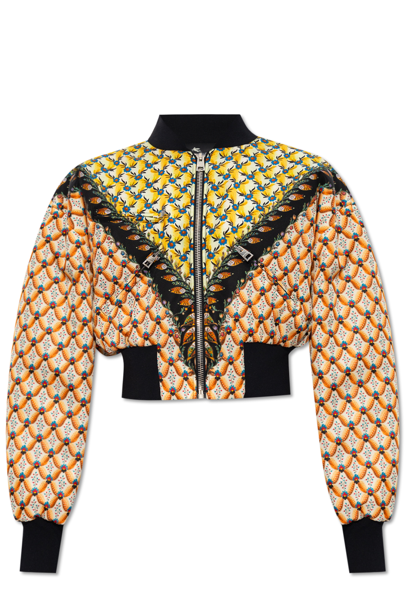 SchaferandweinerShops GB - Multicolour Cropped bomber jacket SchaferandweinerShops GB - Multicolour Cropped bomber jacket